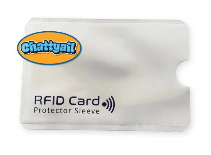 5 pcs RFID Aluminum Card Protector Sleeve (Anti Theft RFID) For Debit ...