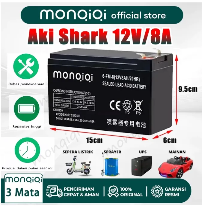 Aki Kering Sprayer Elektrik 12V 8AH /Aki 12V 12Ah / Baterai Alat ...