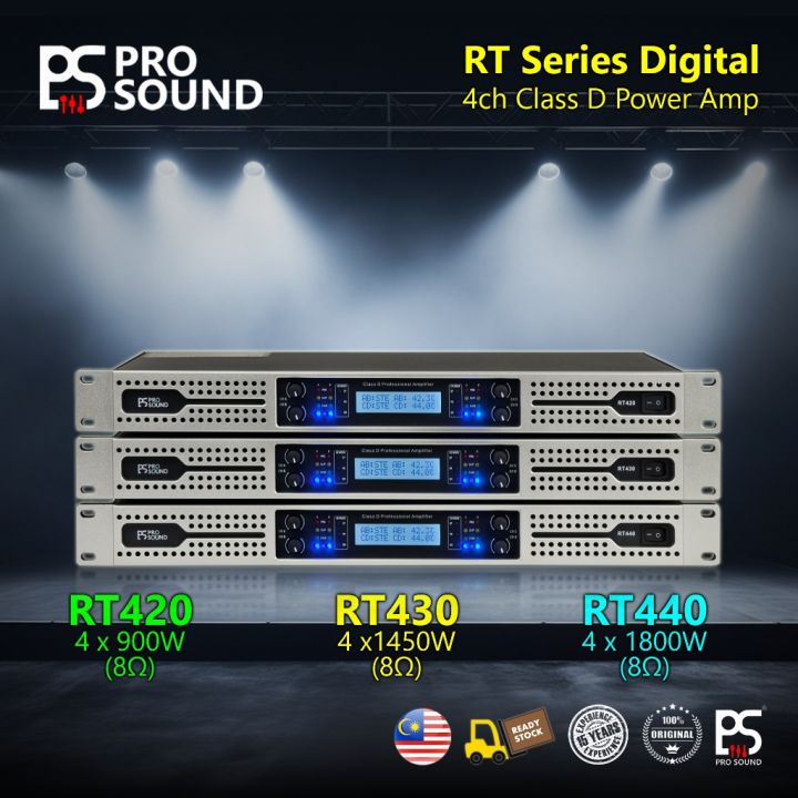 (Ready Stock) PS Pro Sound RT4 Series 4 Channel Digital Power Amplifier ...