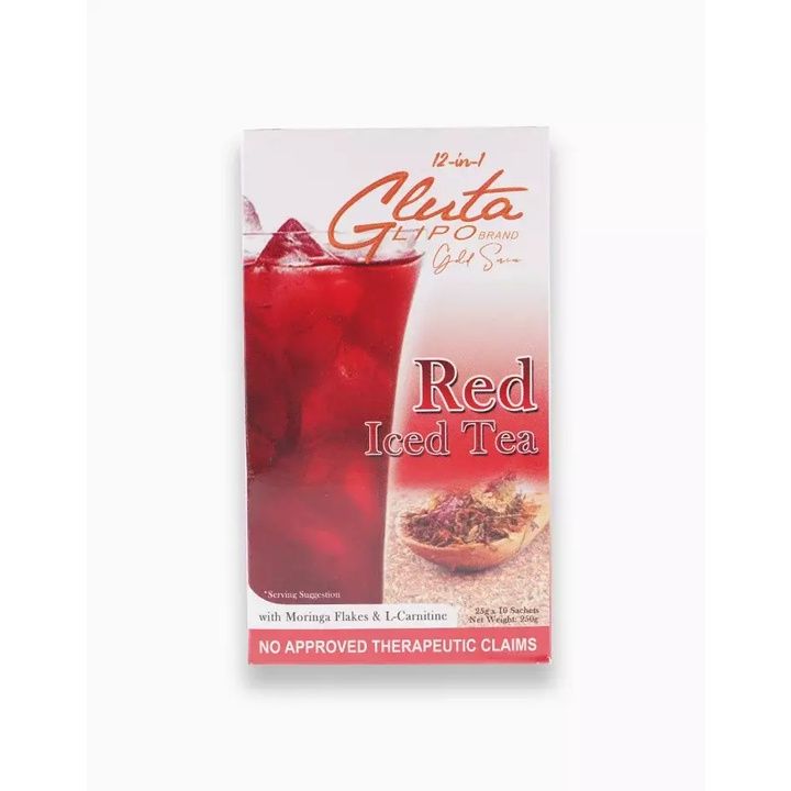 ORIGINAL/COD SALE! AUTHENTIC Gluta Lipo Red Iced Tea 10 sachets | Lazada PH