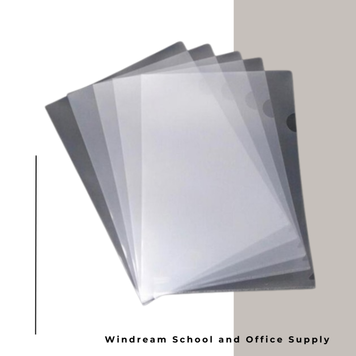 L Type folder clear transparent a4 and long | Lazada PH