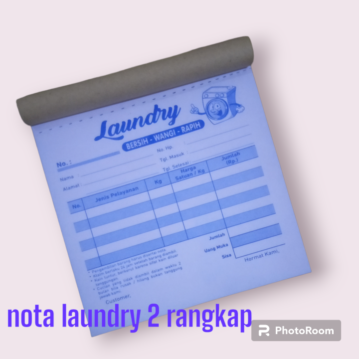 nota laundry 2ply isi 100 lembar | Lazada Indonesia