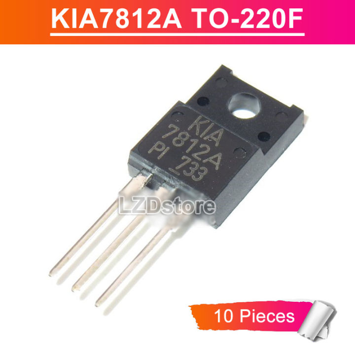 10pcs Original KIA7812A KIA7812API KIA 7812A TO-220F 12V 3-Terminal ...
