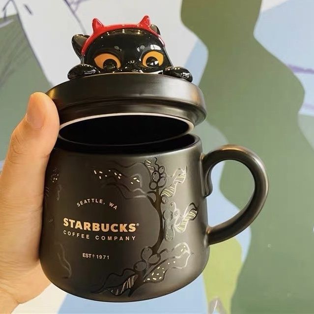 Startbuck Official Store Starbuck Water Cup Cat Ceramic Mug Coffee Cup ...