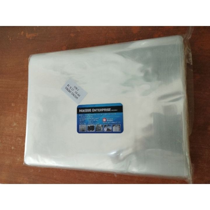 【HOE996 enterprise】 （ 12″ x 18″ 5KG) PP Plastic Plastik Transparent ...