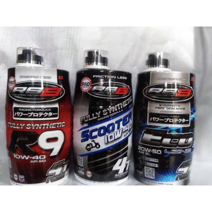 COD {COD} 100 Original RS8 Oil (R9 10w-40 ECO 20W-50Scooter) | Lazada PH