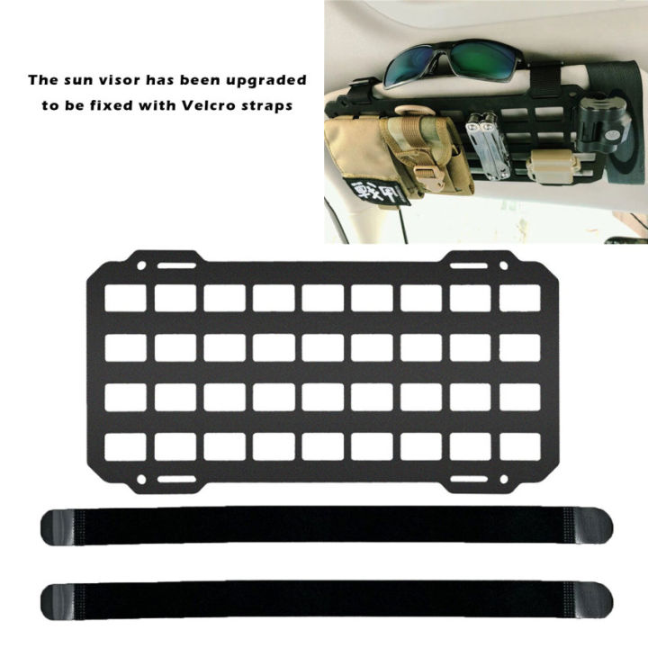 Tactical Sun Visor Organizer Vehicle ABS Plastic Molle Accessories Car ...