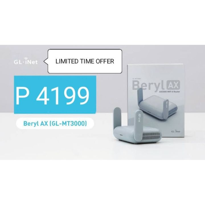 NEW GL INET BERYL AX MT3000 TRAVEL ROUTER | Lazada PH