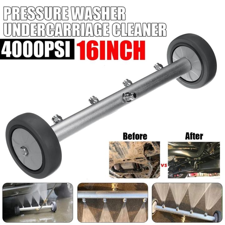 16 Inch High Pressure Car Chassis Washer Undercarriage Cleaner 4000Psi ...