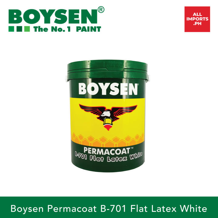 Boysen Permacoat B-701 Flat Latex White - 1L | Lazada PH