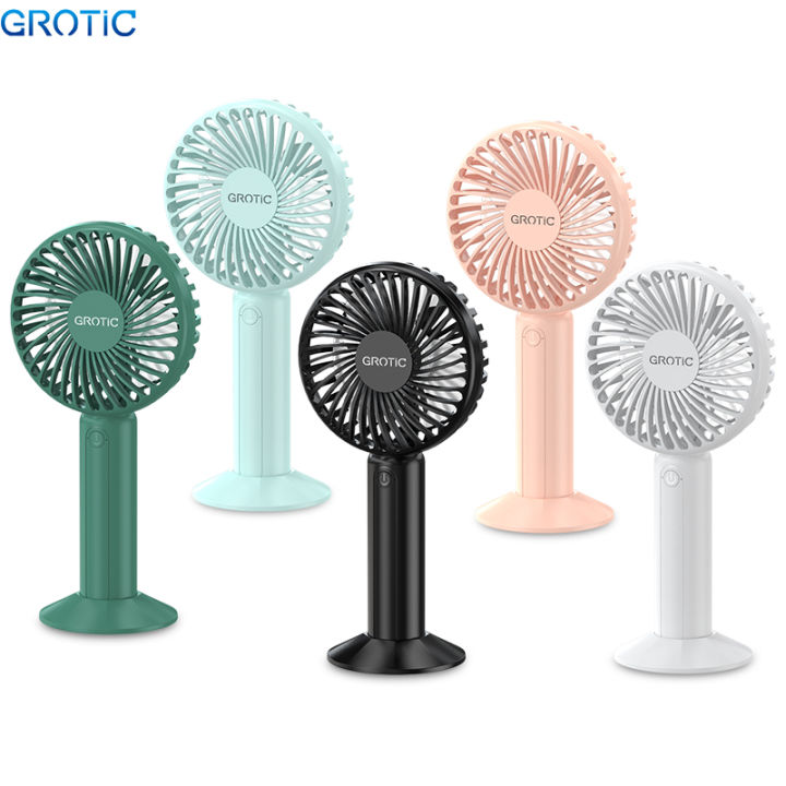 GROTIC Kipas Angin Mini Portable Kipas Kecil Tangan Genggam Meja Fan ...