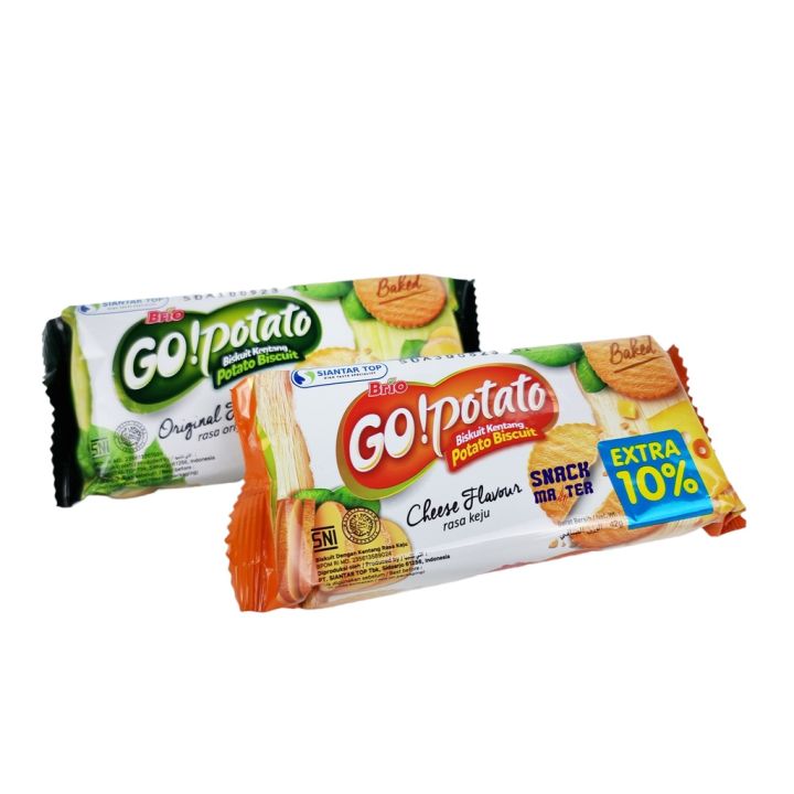 Brio Go! Potato Biscuit Biskuit Kentang Mini Pack Keju Dan Original ...