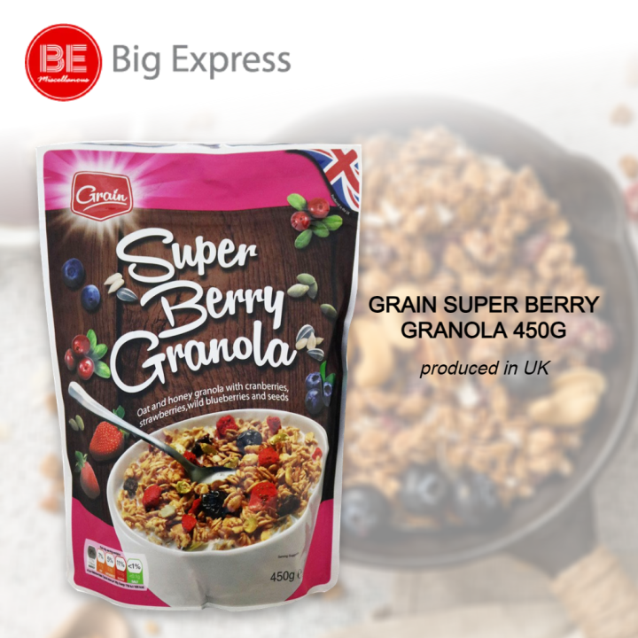 GRAIN Super Berry Granola 450g - Big Express | Lazada