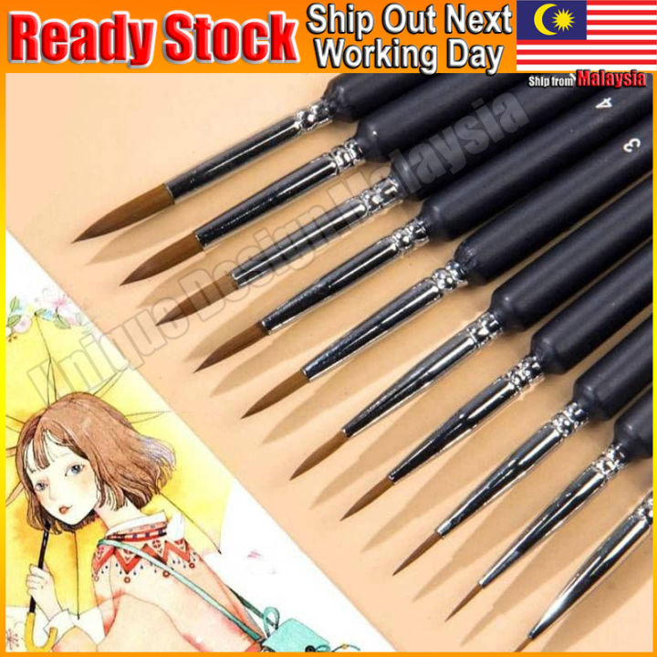 Hook Line Pen Watercolor Soft Hair Oil Painting Extra Fine Weasel Hair ...