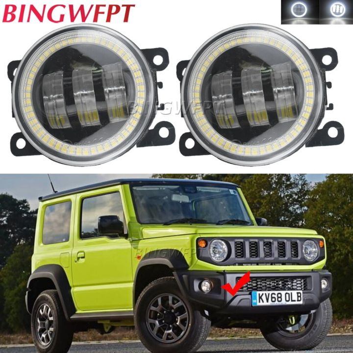 ชุดประกอบไฟตัดหมอกสำหรับ JB64 Suzuki Jimny 2ชิ้น JB74 2018 2019 2020 2021 2022 2023ไฟ LED รถตัด ...