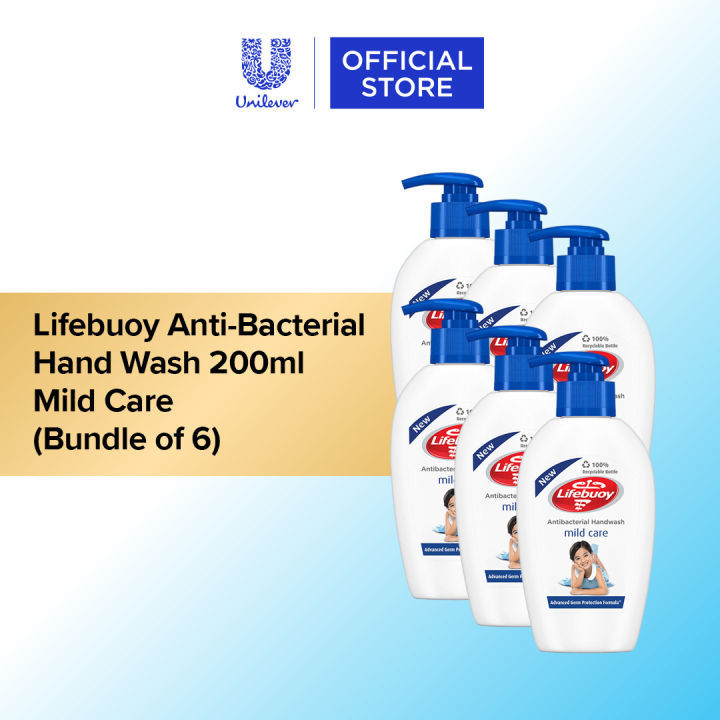 [Bundle of 6] Lifebuoy Anti-Bacterial Hand Wash 200ml | Lazada Singapore