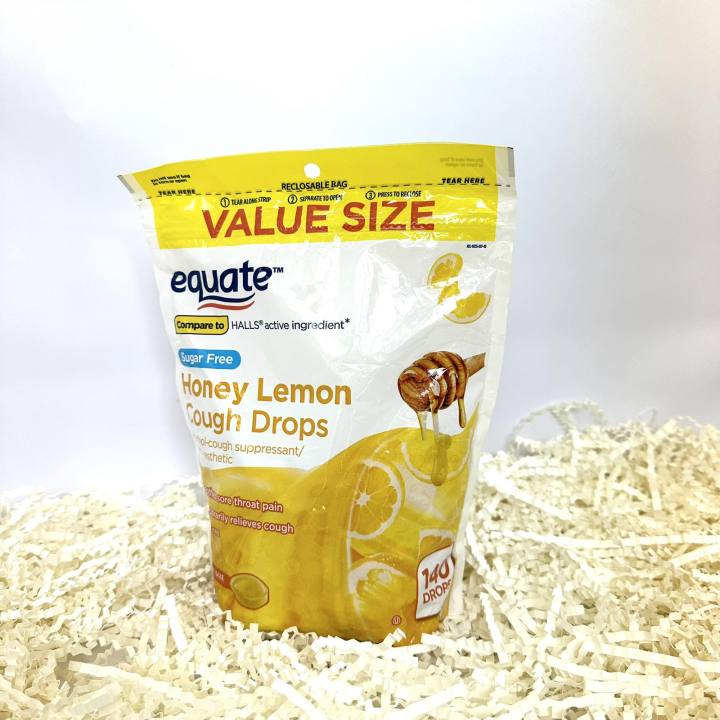 Equate Honey Lemon Cough Drops Sugar Free 140 Drops WITH FREEBIES | Lazada PH