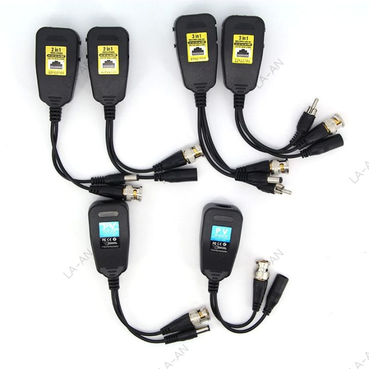 ANLA1 1080P 8MP 2 to 1 3 in 1 ch Passive Balun RJ45 CCTV Video ...