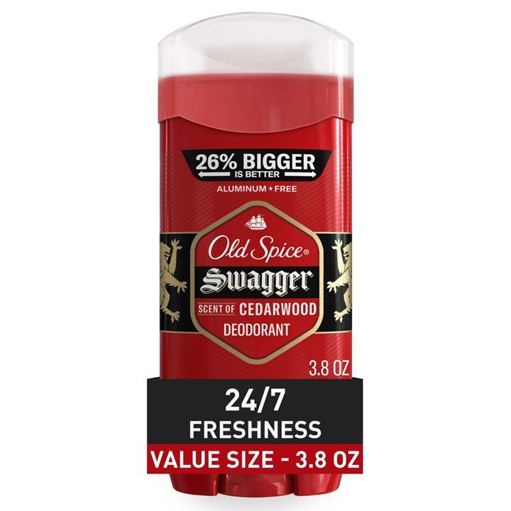 Old Spice Swagger Deodorant, Scent of Cedarwood, 24/7 Lasting Freshness ...