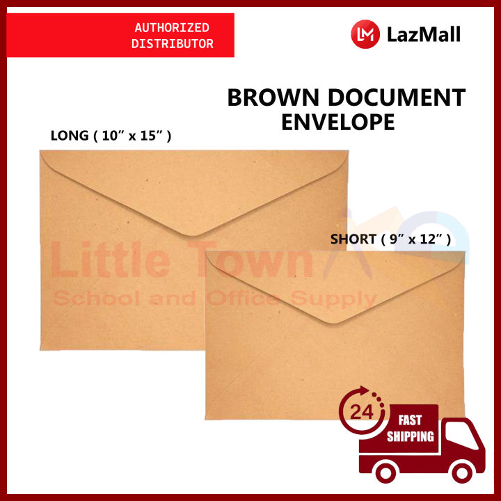 Brown Document Envelope Short & Long Size | Lazada PH
