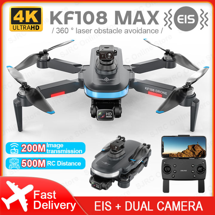 ST【Fast Delivery】【Original Available】KF108 / KF108 Max GPS Drones 4k ...
