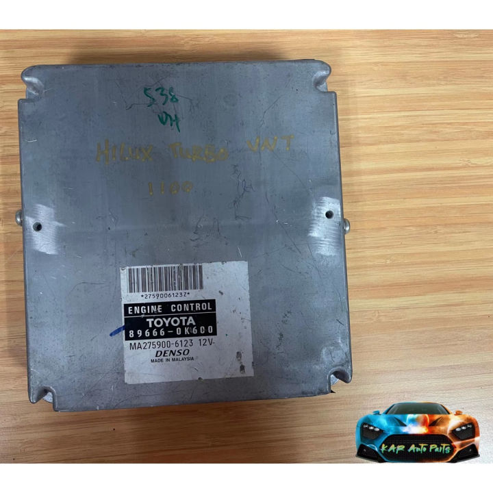 (USED) TOYOTA HILUX ENGINE ECU (89666-0K600) Accessories | Lazada