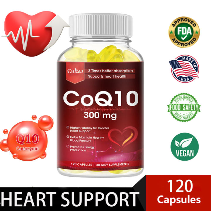 Suplemen Koenzim Q10, 300 mg - Pendukung Jantung dan Kardiovaskular ...