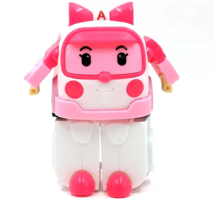 Korea Polis Robocar Robot Deformation Transformation kuromi Amber Roy ...