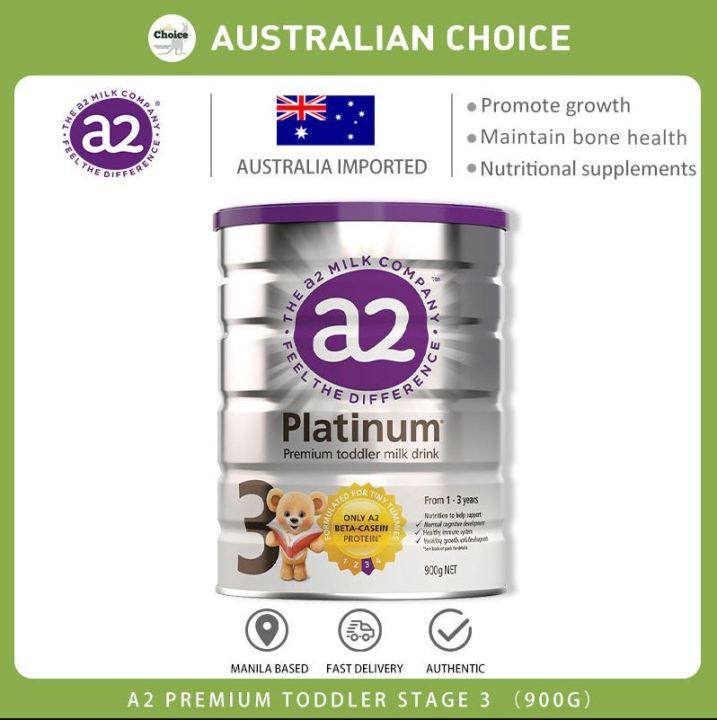 A2 Platinum Premium Baby Formula Toddler 900g Stage 3 ( From 1-3 Years ...