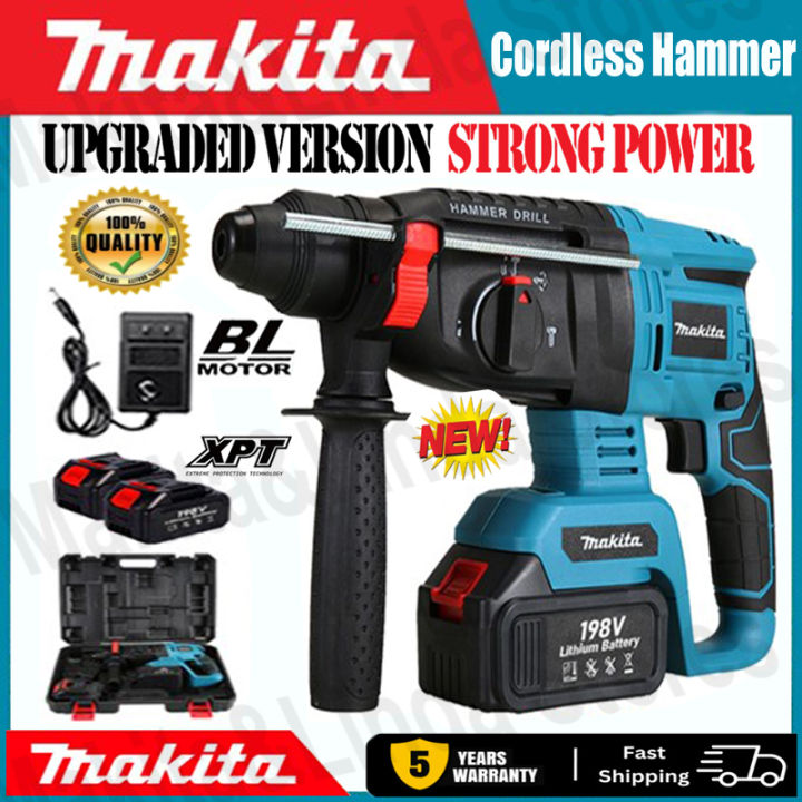 MAKITA Cordless Impact Hammer 198V Heavy Duty Japan Brushless 2 Li-ion ...