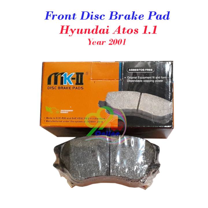 Hyundai Atos 1.1 (tahun 2001) Pad brek cakera depan Hyundai Atos 1.1 ...