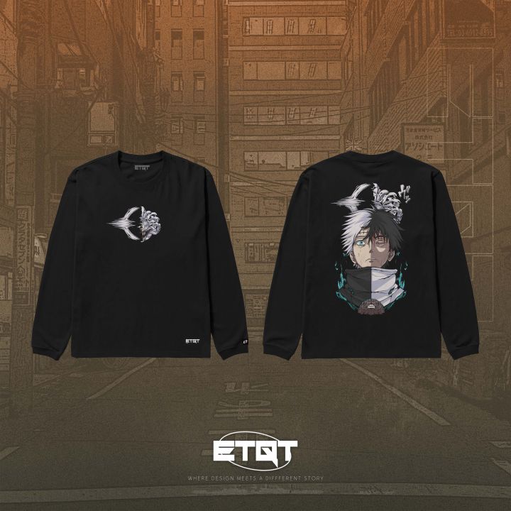 Anime Long Sleeves - Unisex - Etiquetta Co. - Jujutsu Kaisen - Gojo and ...