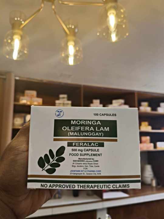 FERALAC Moringa Oleifera Lam (Malunggay) 500mg 100's Capsule | Lazada PH