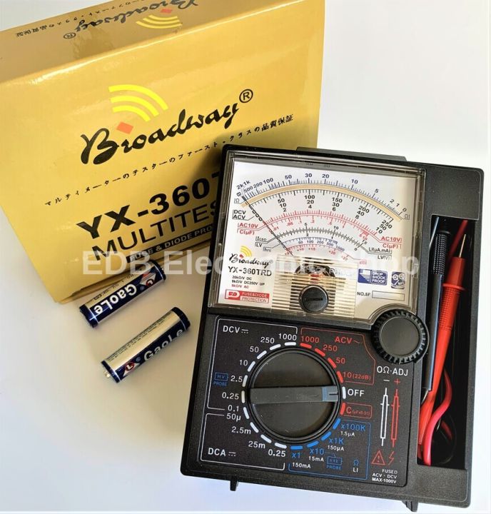 Broadway Analog Multitester YX-360TRD with Case and Battery Analog ...