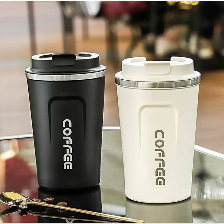 Hot Wave 380ml/510ml Stainless steel coffee mug with Leakproof Lid ...