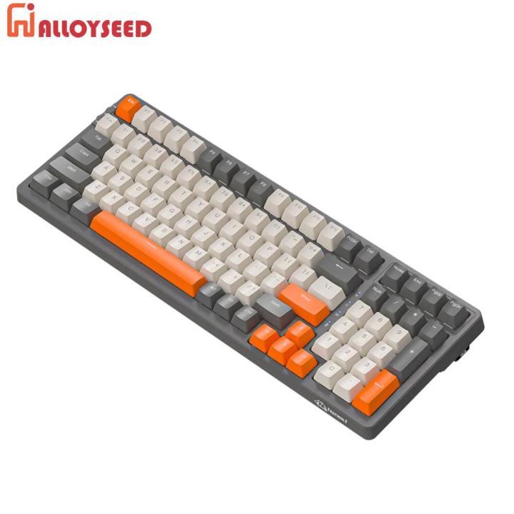 K8 Wireless Mechanical Keyboard Three Modes Gamer Keyboard 100 Keys BT ...