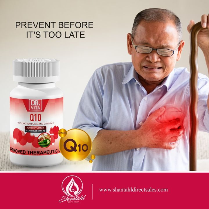 Dr. Vita Q10 with Nattokinase and Vitamin E 500mg 30 capsules | Lazada PH