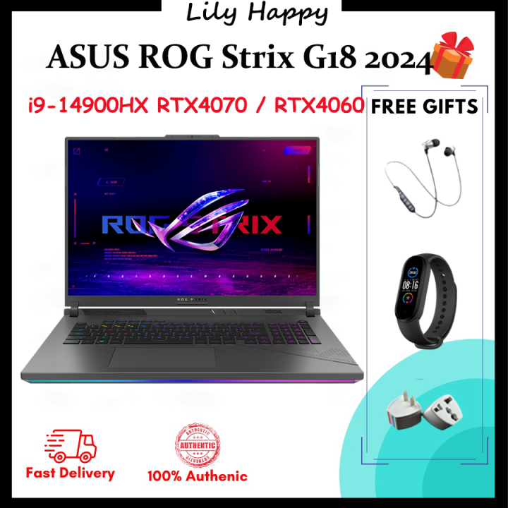 2024 ASUS ROG Strix G18 Gaming Laptop/ASUS i9-14900HX RTX4070 / RTX4060 ...
