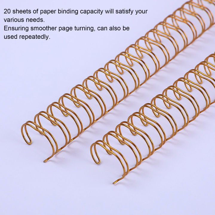 Binding Loop 6.4mm Diameter Nylon Coating Double Loop Wire Binding Spine for Documents | Lazada PH