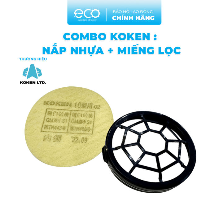 Nắp nhựa + Miếng lọc cho phin KGC-10C dành cho mặt nạ Koken G7 Nhật Bản | Lazada.vn