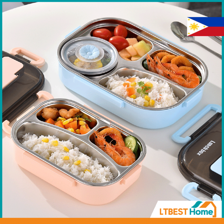 [PH Local Stock] 304 Stainless Steel Lunch Box With Soup Bowl Leak ...