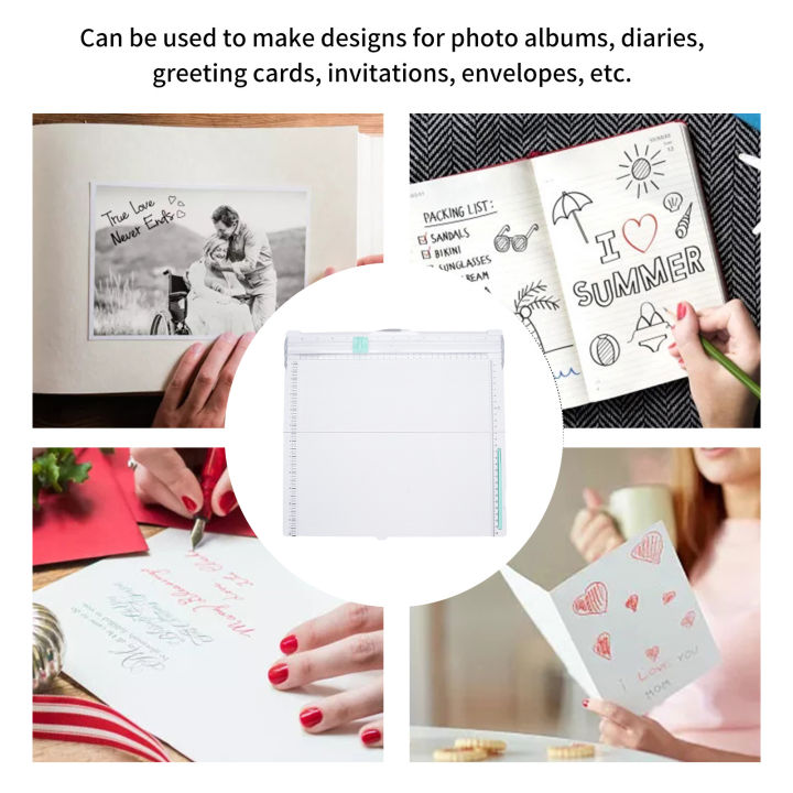 Jiawu Paper Trimmer Scoring Board 12 x12 inch Craft Paper Cutter ...