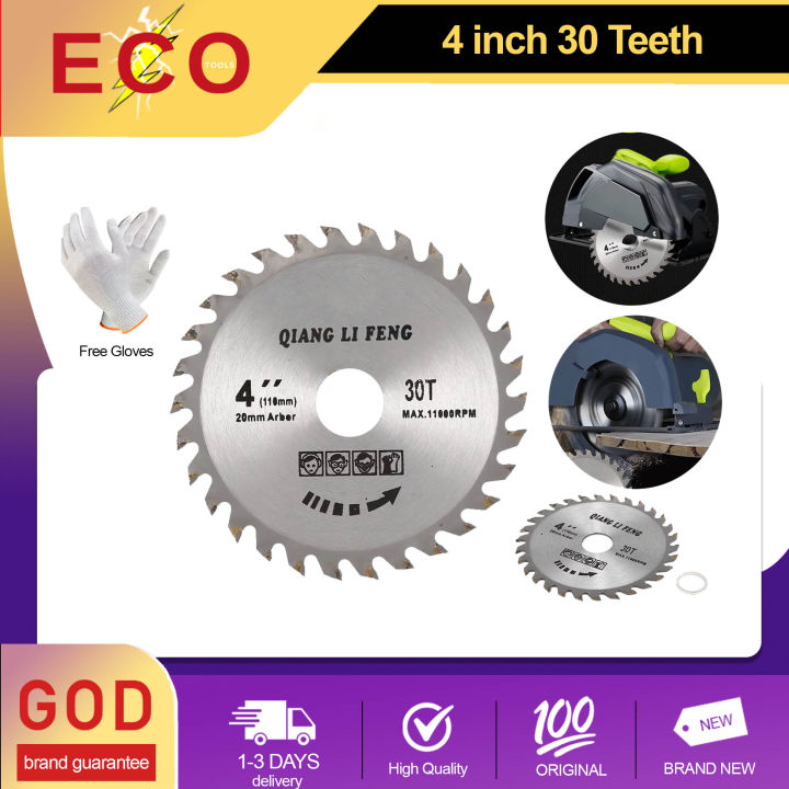 ECO 4inch 30Teeth Wood Cutting Disc for Angle Grinder and Circular Saw ...