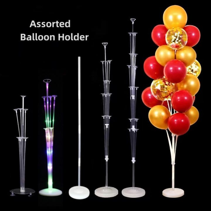 Assorted Balloon Accessories Balloon Stick Stand With LED Light For ...