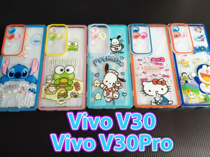 เคส Vivo V30Pro ใส่ V30 ได้ เคสนิ่มใสลายการ์ตูน มีช่องสอดบัตร | Lazada.co.th