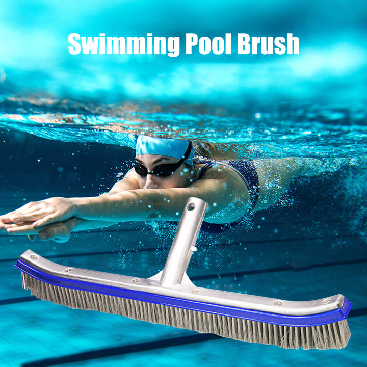 Swimming Pool Brush Heavy Duty Scrubbing Power Aquarium Algae Moss ...