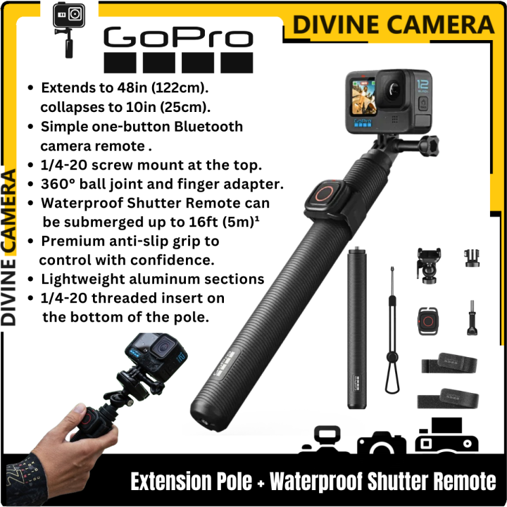 GOPRO Extension Pole + Waterproof Shutter Remote | Lazada