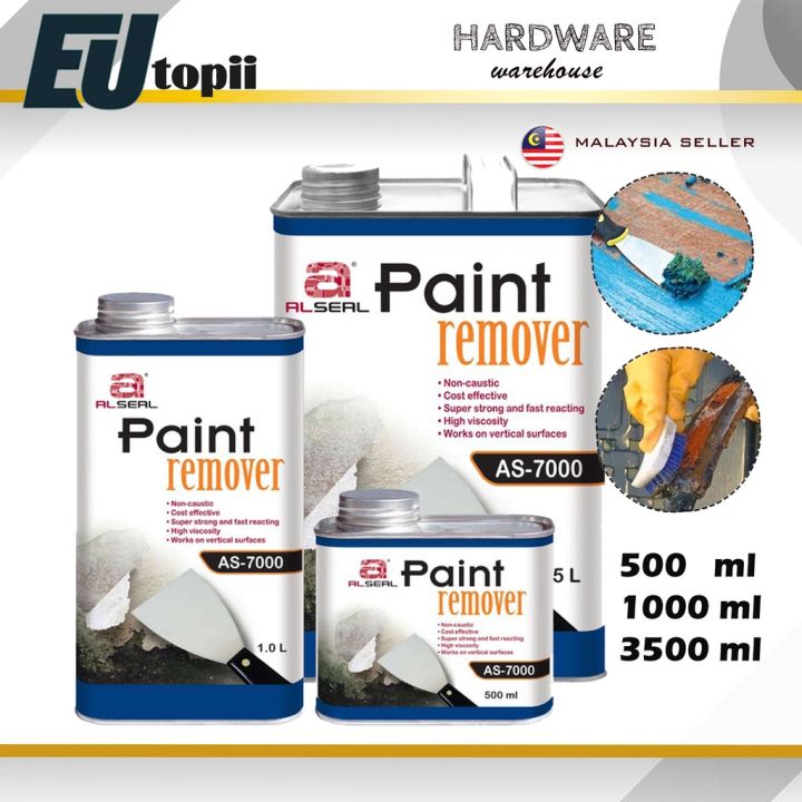 EU-ALSEAL Paint Remover Penanggal / Buang Cat AS-7000 500ml & 1000ml ...