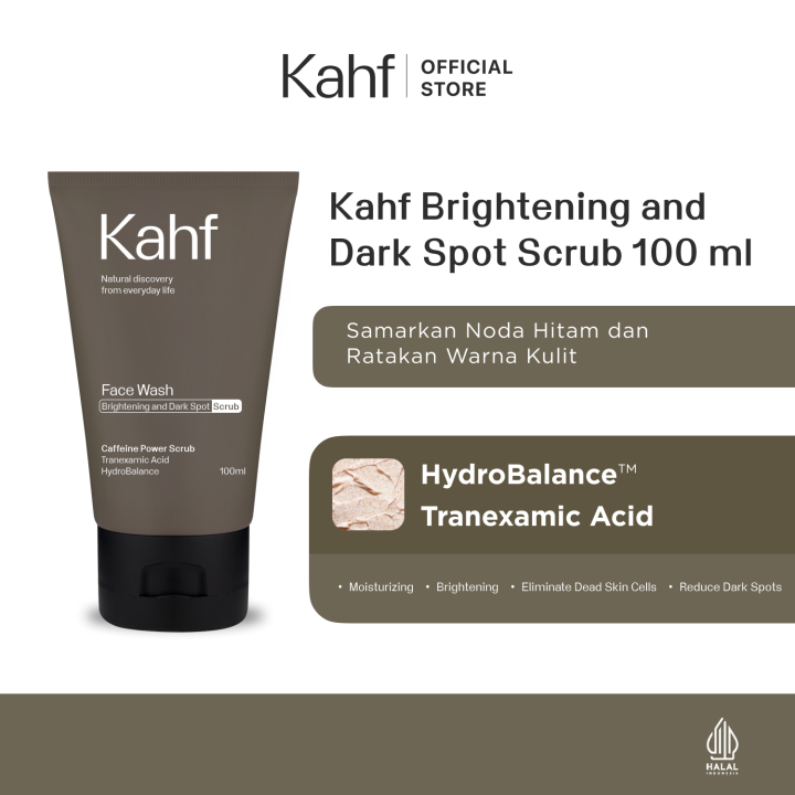 Kahf Face Wash Brightening and Dark Spot Scrub 100 ml - Sabun Cuci Muka ...
