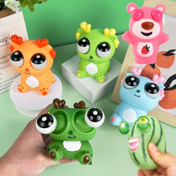 Creative Funny Eyeball Burst Squeeze Toy Dragon Lotso Eye Caterpillar ...